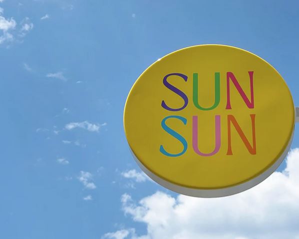 Sun Sun - Bingen Washington in the Columbia River Gorge